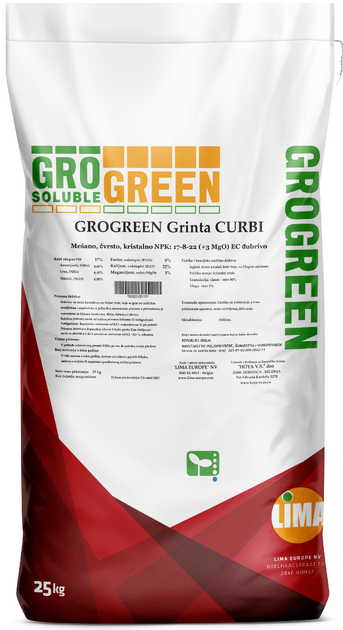 GRO GREEN GRINTA CURBI NPK đubrivo sa Mg i ME | HOYA V.S. - Subotica